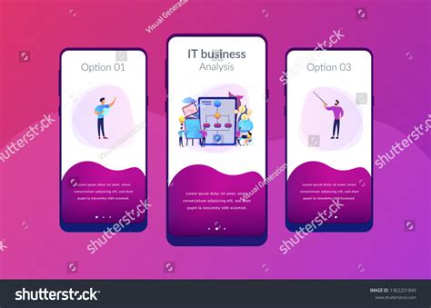 Businessmen Work Improvement Diagrams Charts Business Stock Vector