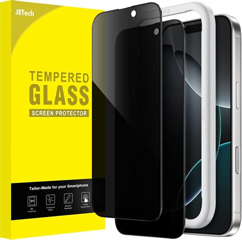 Jetech Privacy Full Coverage Screen Protector For Iphone Pro Inch Black Edge Anti Spy