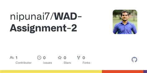 github nipunai7 wad assignment 2