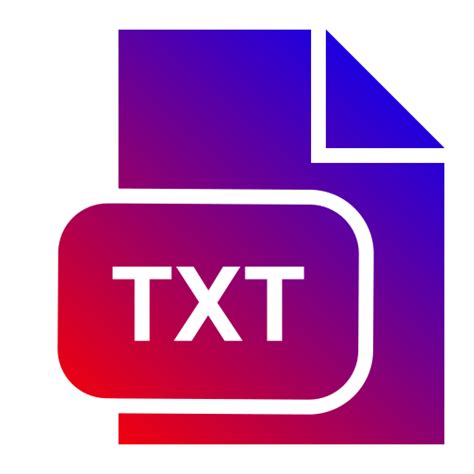 txt extension generic flat gradient icon