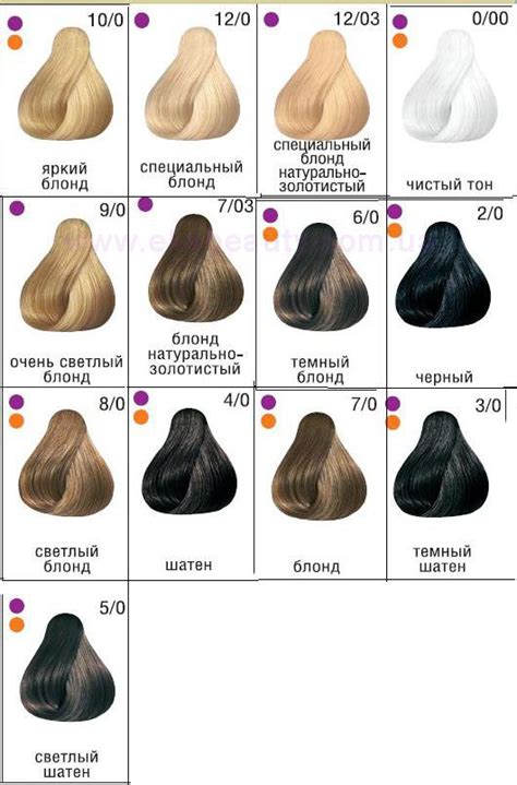 Лонда Колор Палитра Цветов Фото С Номерами