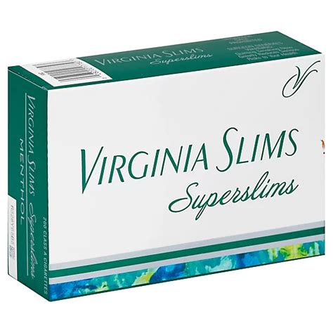 Virginia Slim Super Slim Menthol 100s Cigarettes Ctn Carrsqc