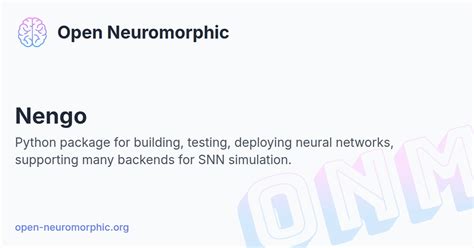 nengo open neuromorphic