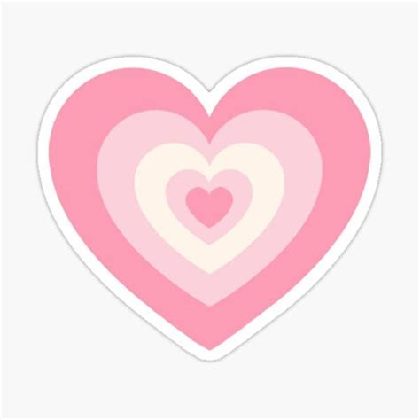 Two Hearts In Pink And White Sticker