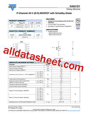 SI DY Datasheet PDF Vishay Siliconix