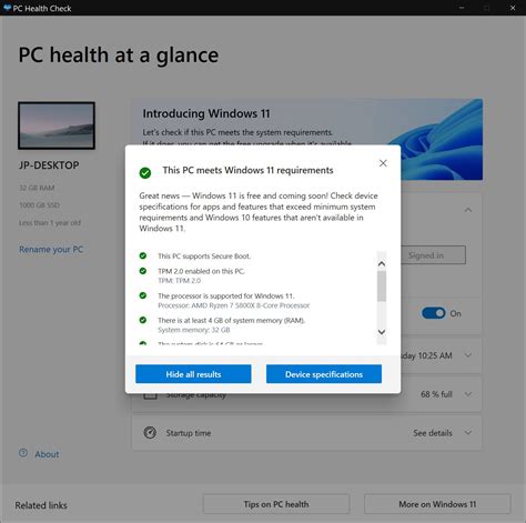 Microsoft S PC Health Check App Can Tell Why Your PC Can T Run Windows 11