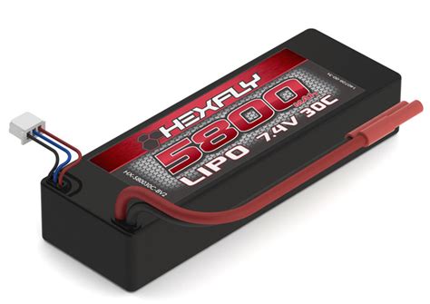 Hexfly 2 Cell 74v 5800mah 30c Lipo Battery Hx 580030c Bv2 Bmi