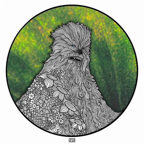 Psychedelic Chewbacca Number 3 In The Trippy Star Wars Series Who Should I Do Next Rstarwars