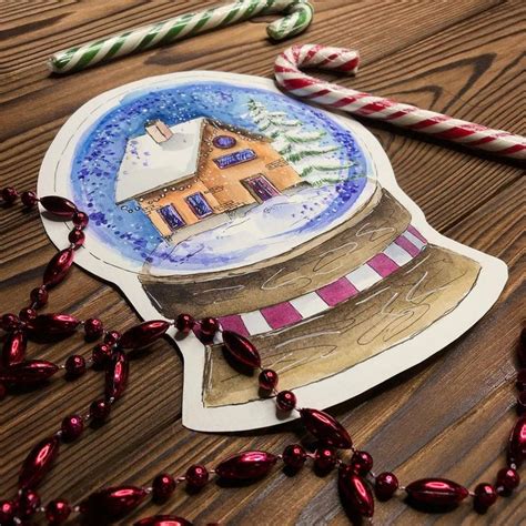 Домик в стеклянном шаре