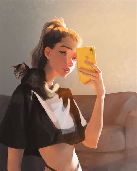 Olivia Black Digital Art Girl Digital Illustration Illustration Art