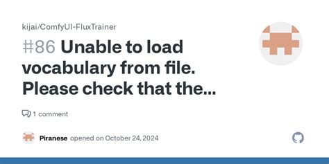 Unable To Load Vocabulary From File Please Check That The Provided