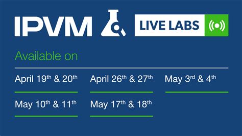 Launching IPVM Live Labs A Two Day Immersion Into IPVM S Research Testing Postponed