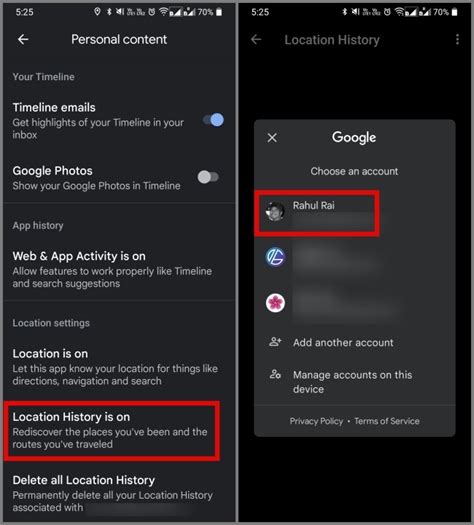 How To Delete And Turn Off Google Maps Location History Techwiser