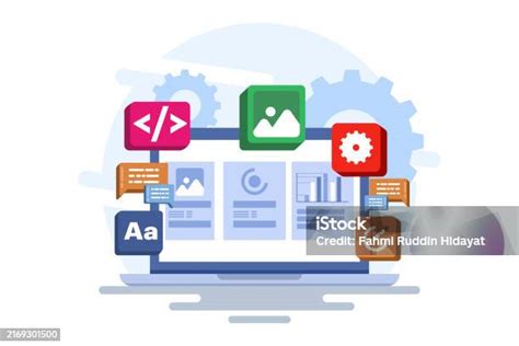 Concept Of Developer Building A Website Frontend User Interface Ui Ux Software Development Web