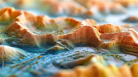 Gis Geodata Mapping Concept Showcasing Terrain Models Spatial Data Visualization And