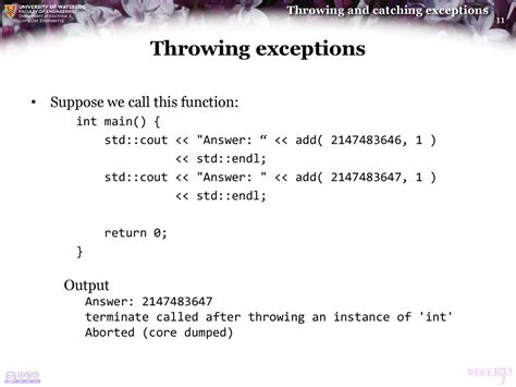 Throwing And Catching Exceptions Ppt Download