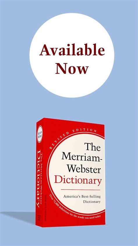 The Merriam Webster Dictionary Newest Edition Artofit