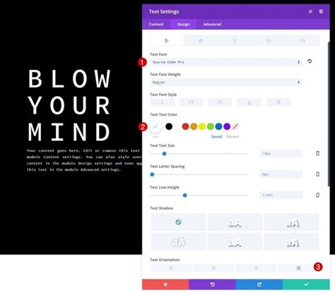 using divi s text module to create block elements in your divi page design