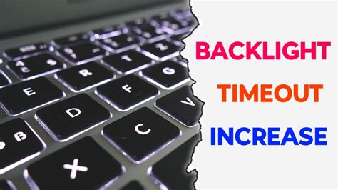 How To Change Keyboard Backlit Timeout Hp Laptop Backlight Timeout