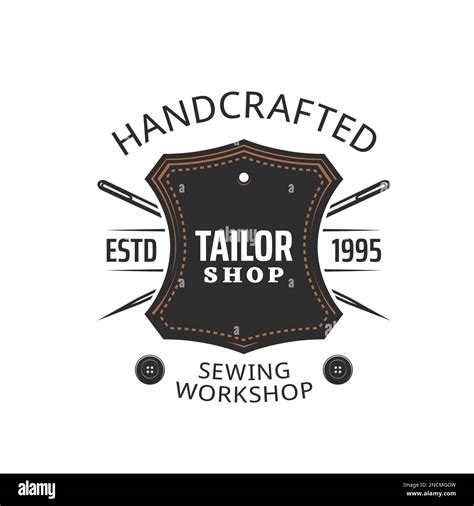 Tailor Shop Icon Handcrafted Sewing Workshop Or Atelier Dressmaker