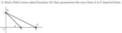 solved 3 find a path vector valued function r t that