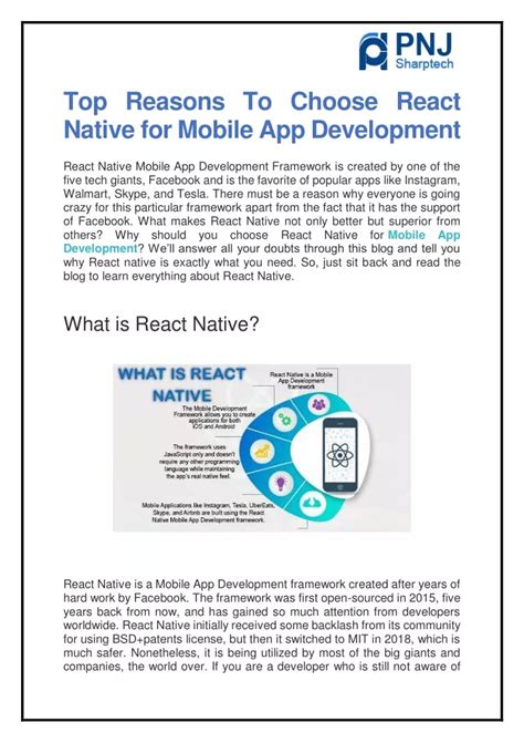 Ppt Top Reasons To Choose React Native For Mobile App Development Powerpoint Presentation Id