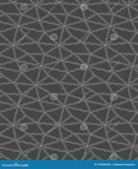 Repetitive Elegant Vector Wavy Deco Pattern Continuous Line Graphic Circular Lattice Texture