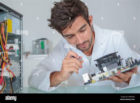 Computer Electronic Assembler Stock Photo Alamy