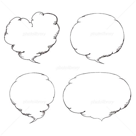 フォトプロップス 手描きの吹き出し イラスト素材 4995405 フォトライブラリー Photolibrary