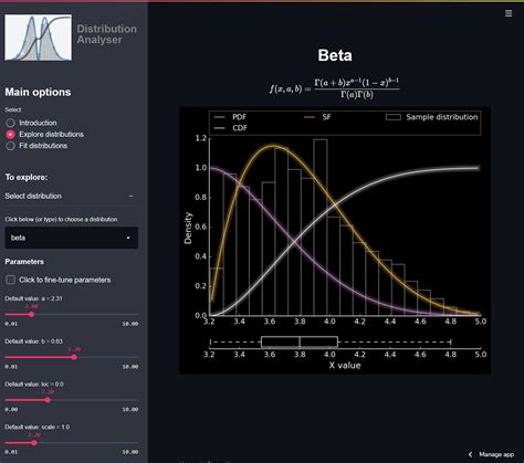 Distribution Analyser Web Application Made With Streamlit By Robert