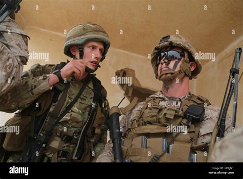 First Lt Jake Lunsford Right A Platoon Commander With Fox Company