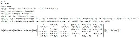 Numerical Integration Mathematica NIntegrate Problem Mathematica Stack Exchange