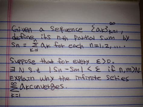 Solved Given A Sequence Ak K1 Infty Define Its Nth