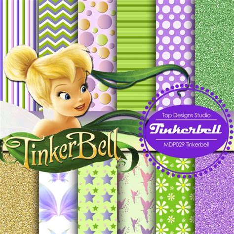 Vectores Y Otras Cosas Documentos Digitais Tinkerbell Papel Digital