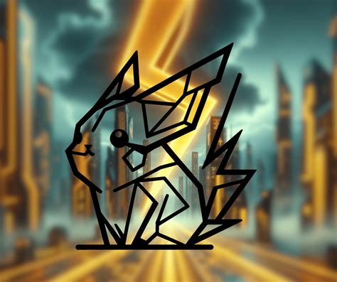 Geometric Pikachu Wallart 2d 3d Model By Themakerchemists On Thangs