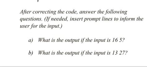Solved 9397 Х Lab 6 Attempt 1 In The Following Code