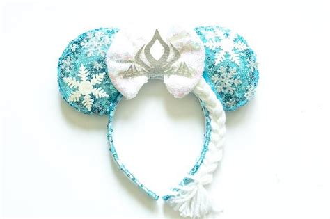 Frozen Inspired Elsa Mickey Mouse Ears Etsy Disney Ears Diy Disney