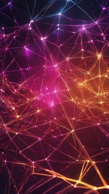 Premium Ai Image Plexus Abstract Network Titles Technology Digital Backgroundgeometrical Shape