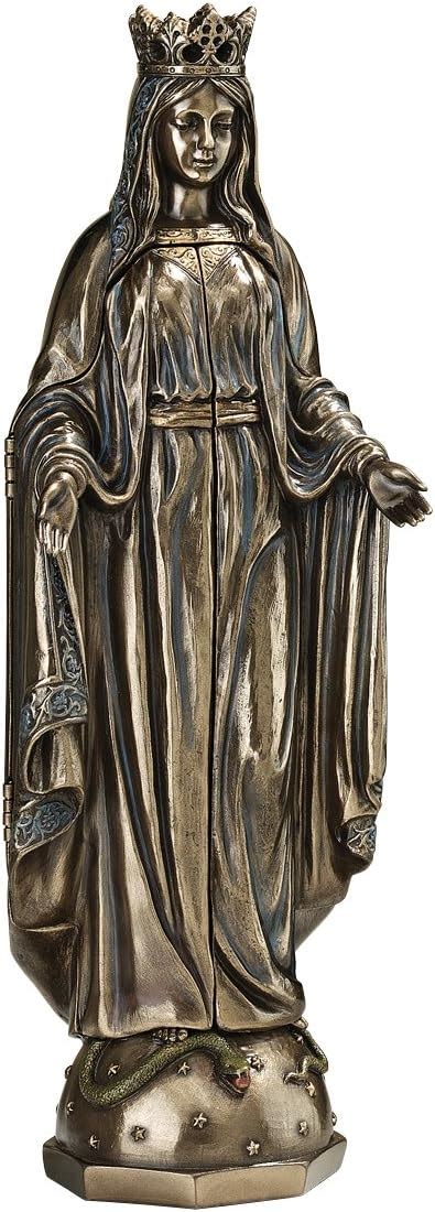 Design Toscano Wu75630 Estatua De La Virgen María Color Bronce Yaxa