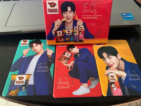 Astro Cha Eun Woo Photocard Set Of 3 Hobbies And Toys Memorabilia