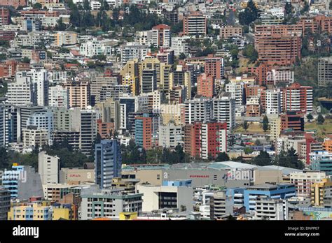 Colorful Buildings Of Quito City Capital Of Ecuador Stock Photo Alamy