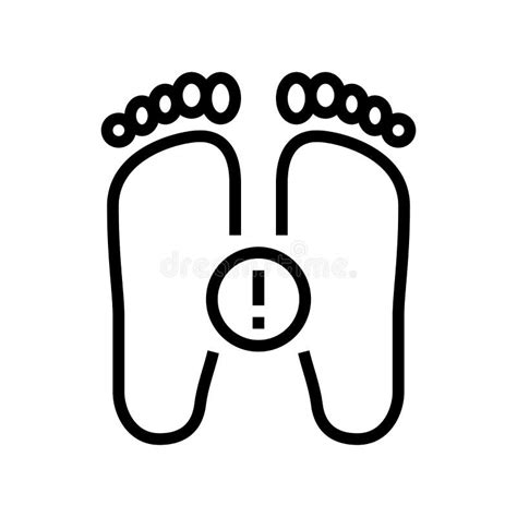 疾病平直脚线图标矢量图插图 向量例证 插画 包括有 等高 健康 查出 弯曲 投反对票 线路 222567376