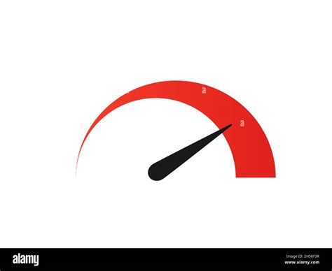 Speedometer Logo Design Flat Simple Vector Icon Isolated Illustration