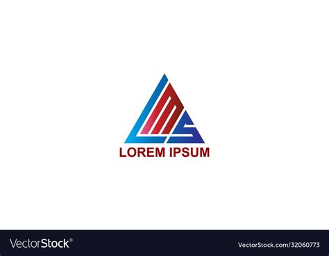 Simple Creative Initial Lms Logo Template Vector Icon For Any Business