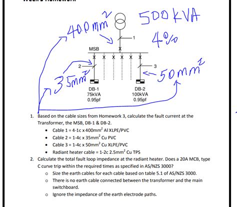 Based On The Cable Sizes From Homework 3 Calculate