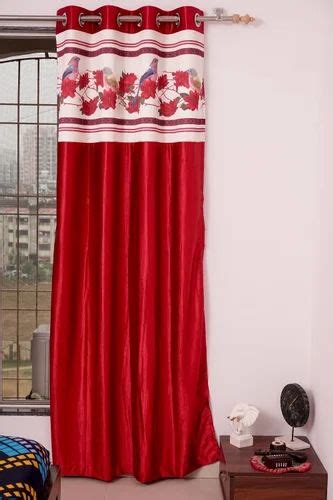 Red Long Crush Patchwork Window Curtain For Home At Rs 250piece In Mumbai