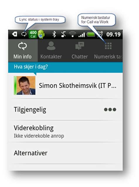 Simon Does Lync Mobile Call Via Work Bring Your Own Device
