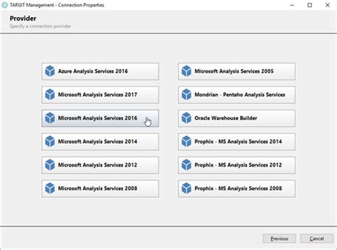 Creating A Database Connection From Targit Management Client Targit Community