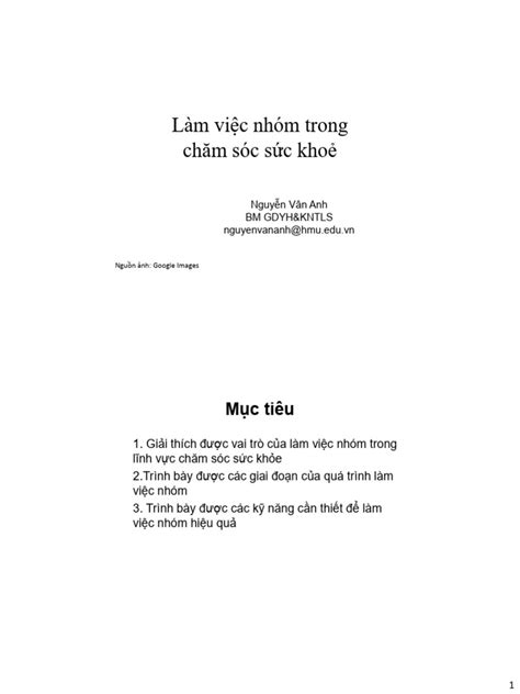 Sem 2s21md Làm Việc Nhóm Trong Chăm Sóc Sức Khỏe Pdf