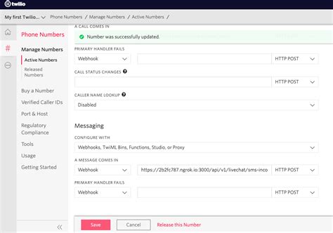rocket chat can not receive sms texts from twilio twilio s debugger